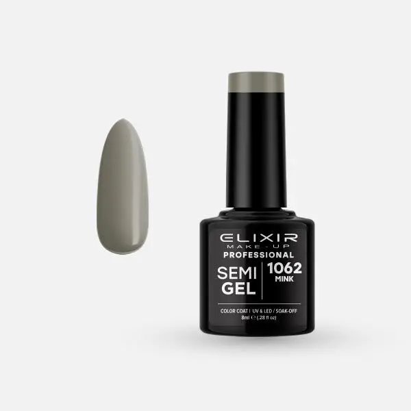 Elixir Gel lak za nokte Semi 1062, Mink, 8ml