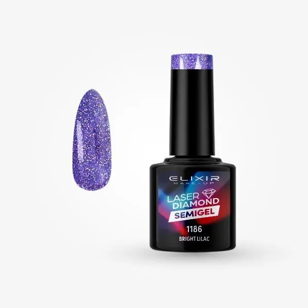 Elixir Gel lak za nokte Laser Diamond 1186, Bright Lilac, 8ml