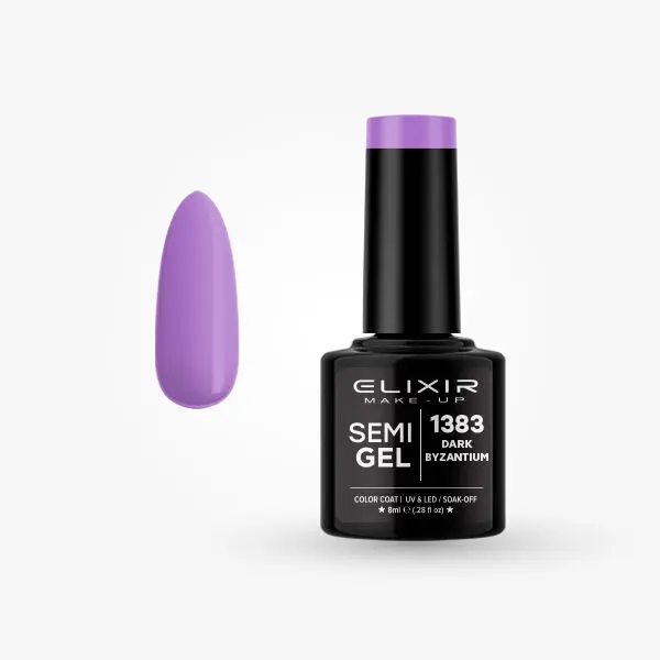 Elixir Gel lak za nokte Semi 1383, Dark Byzatium, 8ml
