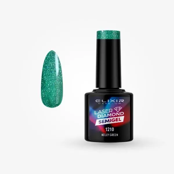 Elixir Gel lak za nokte Laser Diamond 1210, Kelly Green, 8ml
