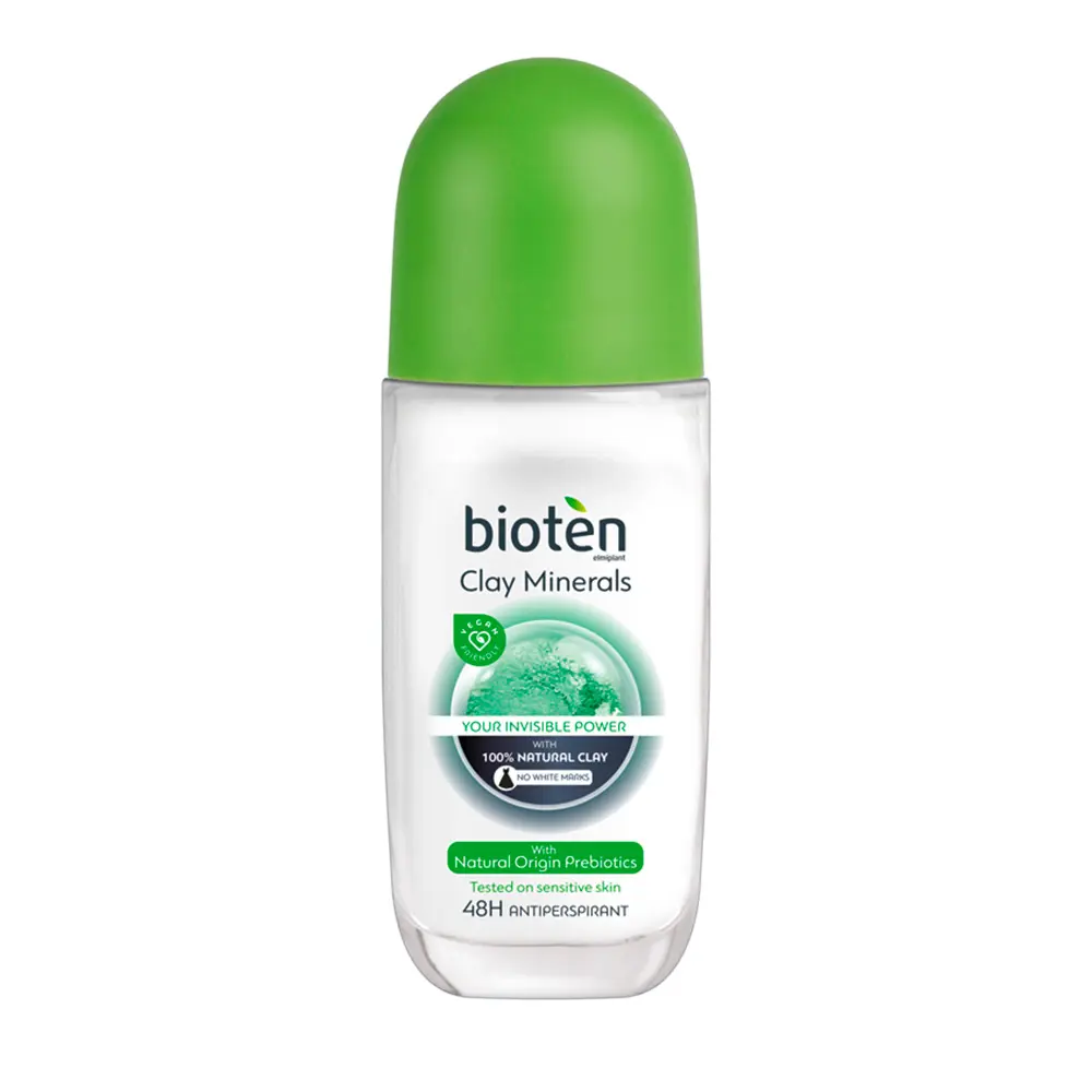 BIOTEN Ženski dezodorans roll-on Glina bez tragova 50ml