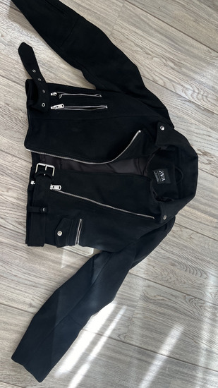 Zara suede biker jacket