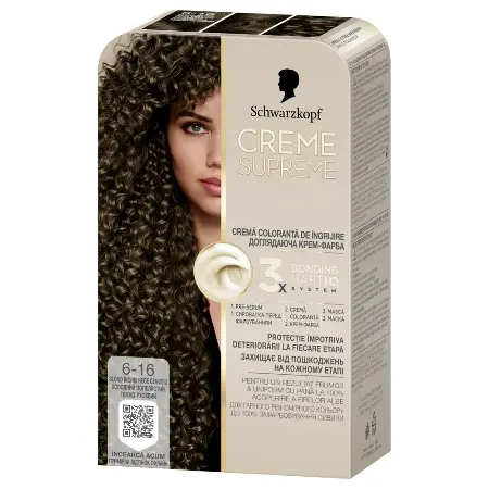 Schwarzkopf Farba za kosu Creme supreme, 6-16 cool pearly