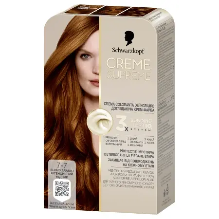 Schwarzkopf Farba za kosu Creme supreme, 7-7 cooper dark