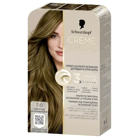 Schwarzkopf Farba za kosu Creme supreme, 7-0 dark blonde