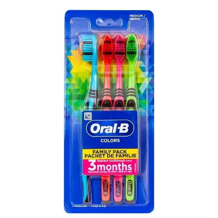 Oral b Četkica za zube Colors, Medium, 4 komada