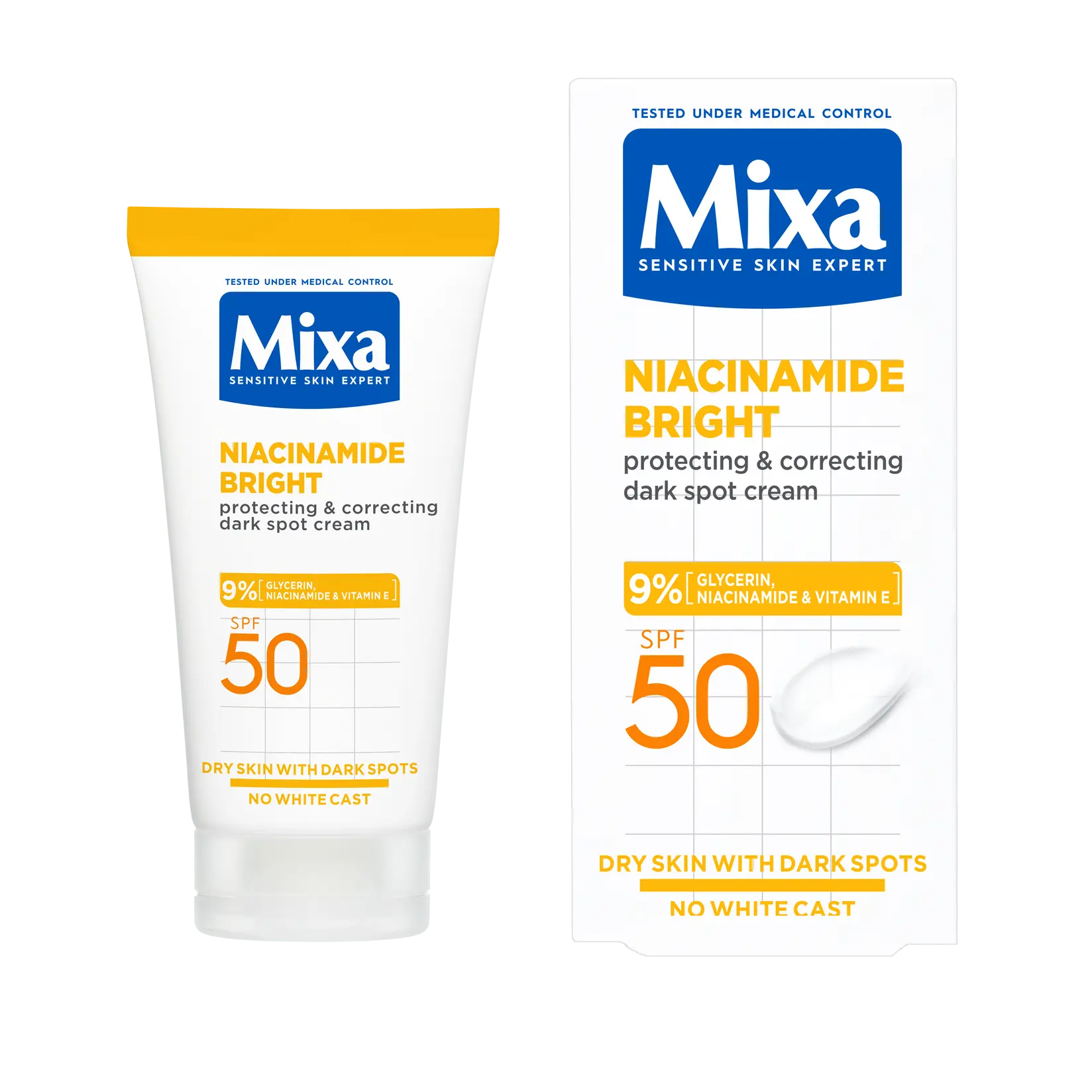 Mixa Niacinamid Višenamenska krema protiv tamnih fleka, 50ml