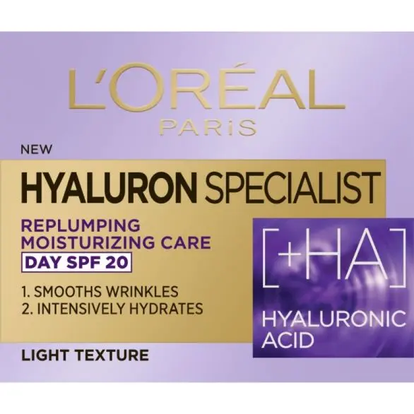 L'oreal Ženska dnevna hidratantna krema za vraćanje volumena Hyaluron Specialist 50 ml