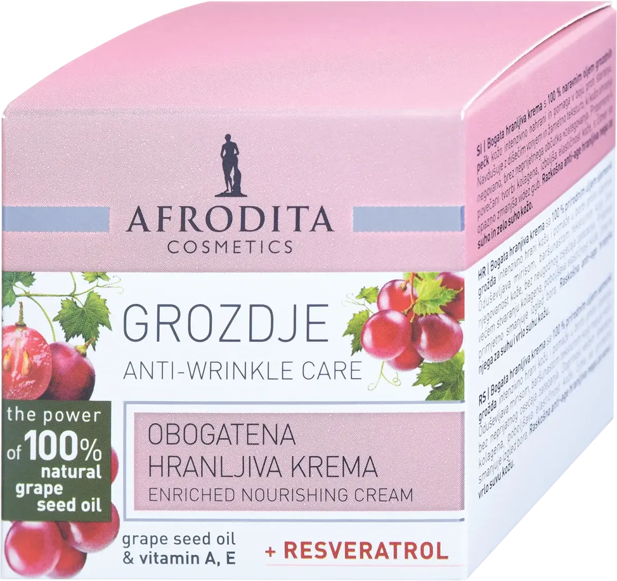 AFRODITA Bogata hranljiva krema za lice - grožđe 50 ml