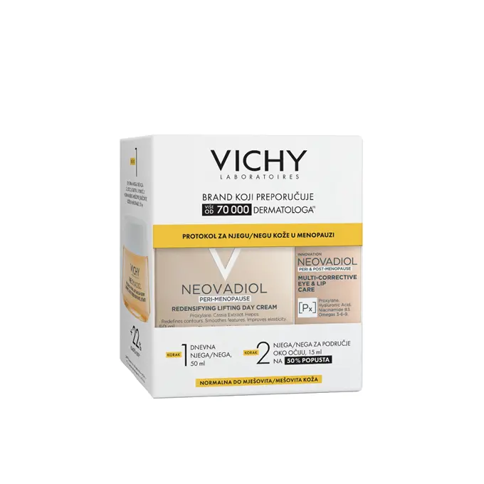 Vichy Set za dnevnu negu lica Krema Neovadiol Perimeno 50ml + Krema za oči 15ml