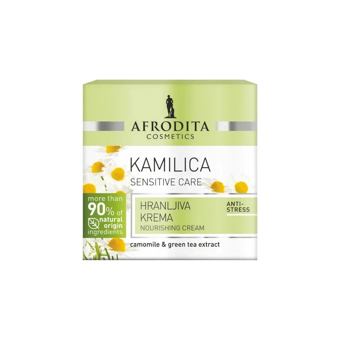 AFRODITA Hranljiva krema sa kamilicom i zelenim čajem 50 ml