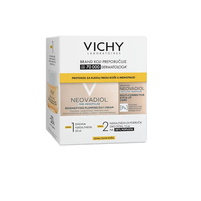 Vichy Set za dnevnu negu lica Krema Neovadiol Perimeno 50ml + Krema za oči 15ml
