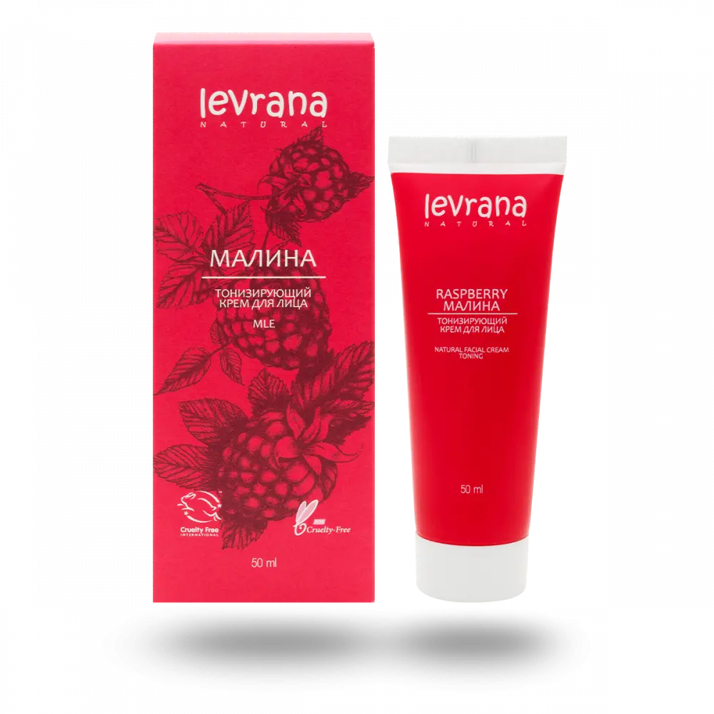 LEVRANA Tonizirajuća MLE krema za lice sa malinom Organic certified 50 ml