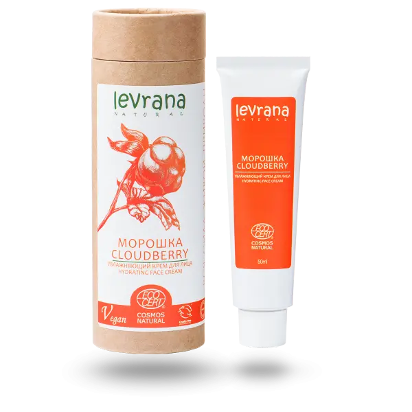 LEVRANA Hidrantna krema za lice Organic MOČVARNA JAGODA hMLE organic certified 50 ml