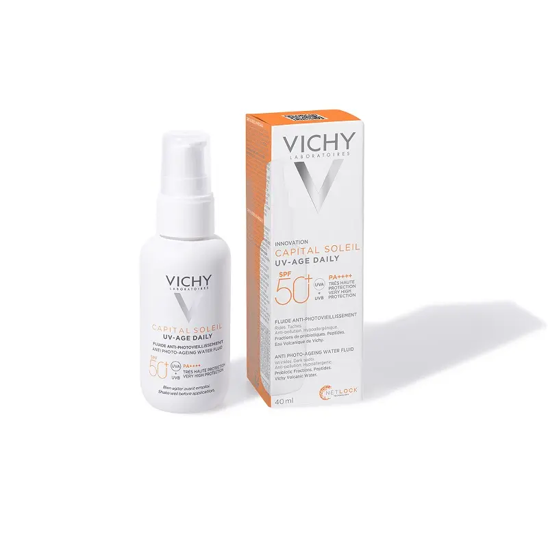 VICHY Tonirani Vodeni fluid protiv fotostarenja Capital Soleil UV Age Daily SPF 50+ 40 ml