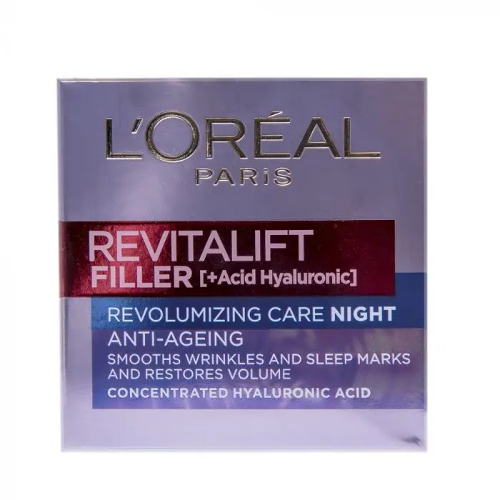 L'oreal Noćna krema za lice protiv bora Revitalift Filler 50 ml
