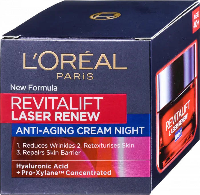 L'oreal Noćna krema-maska za lice protiv bora Revitalift Laser Renew 50 ml
