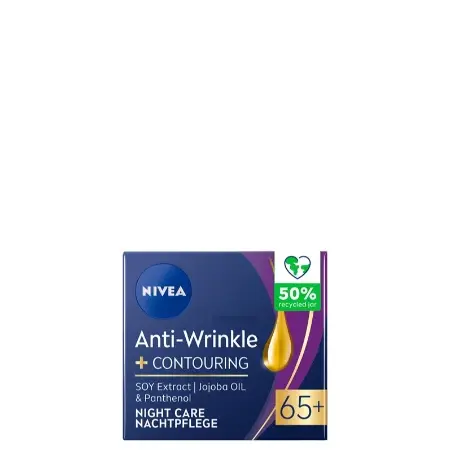 Nivea Noćna krema za lice Anti-Wrinkle+Countouring 65+, 50ml