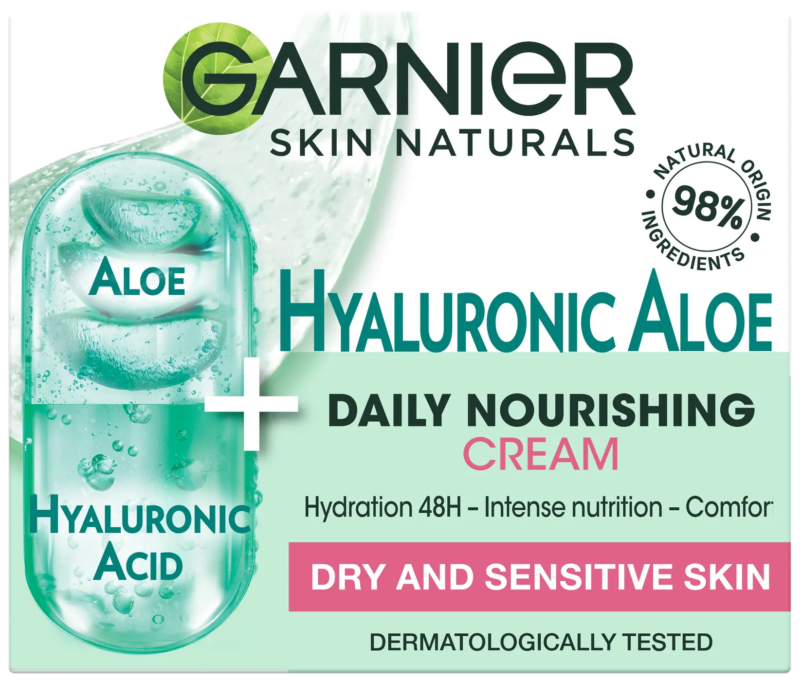GARNIER Ženska hranljiva krema Skin Naturals Hyaluronic Aloe 50 ml