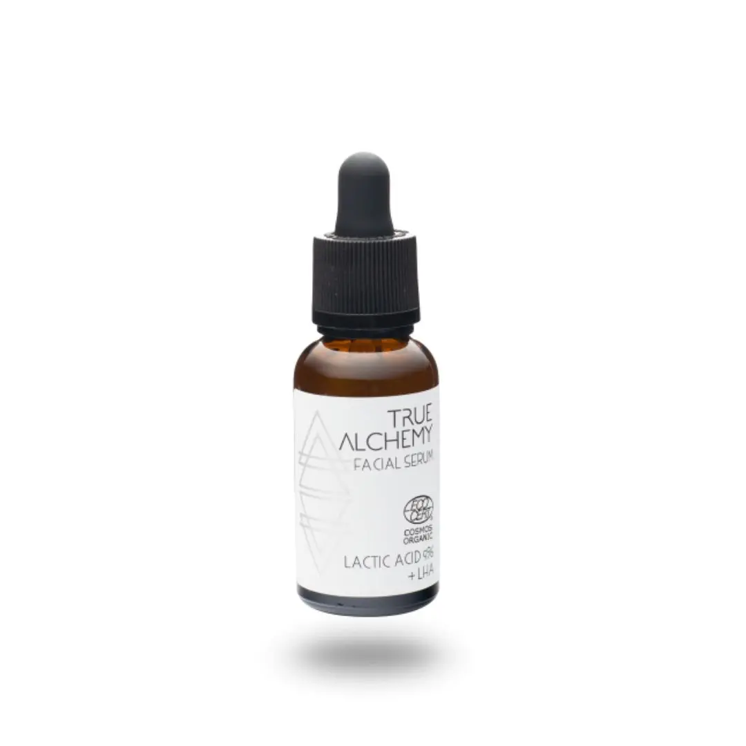 TRUE ALCHEMY Serum za lice LACTIC ACID 9% + LHA Ecocert Cosmos Natural 30 ml