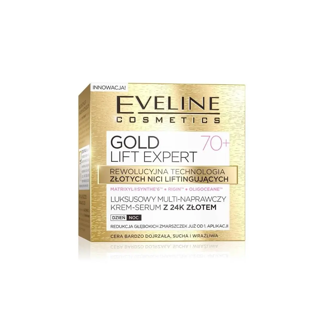 EVELINE Krema za lice GOLD LIFT EXPERT, 70+, 50 ml