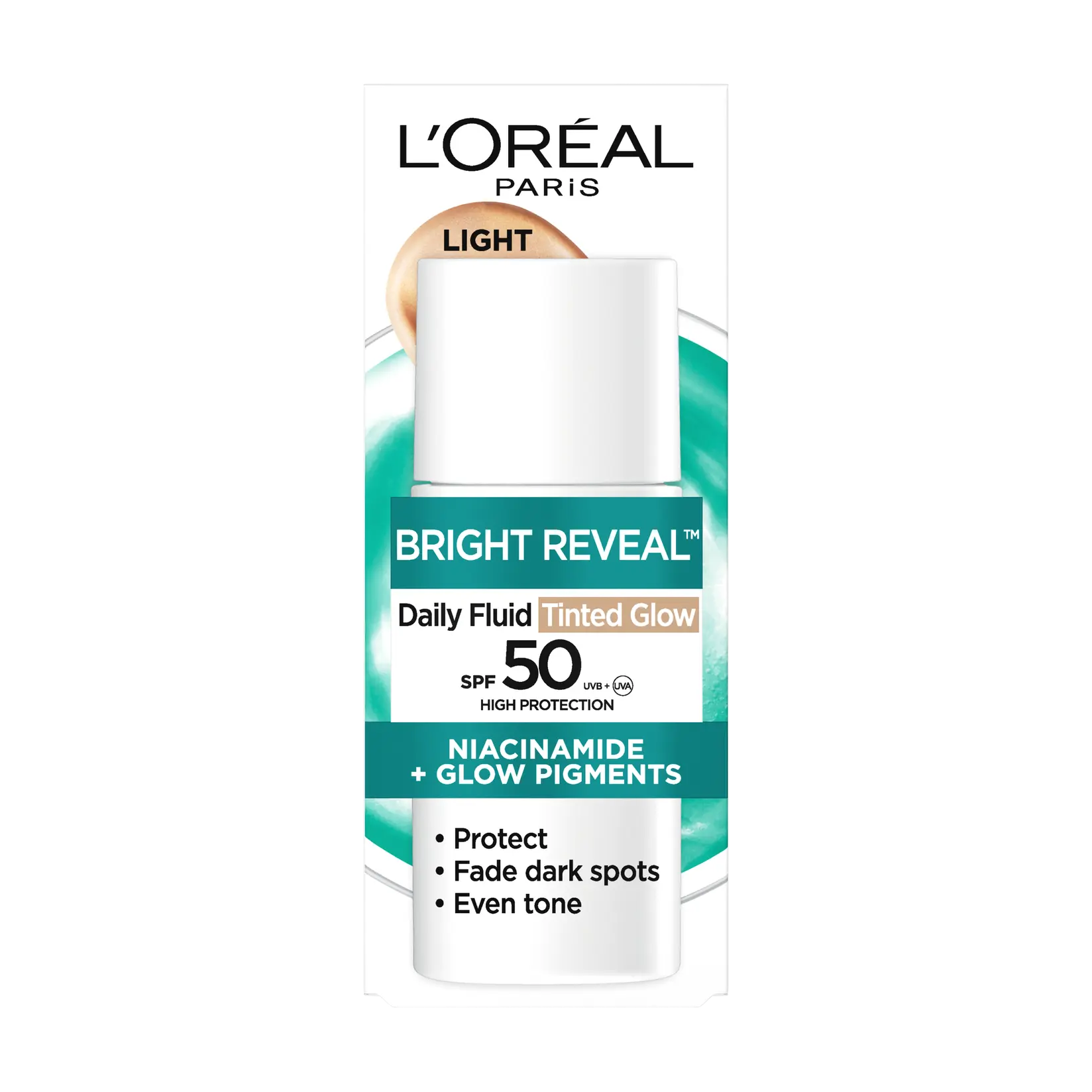 L'OREAL Paris Tonirani anti-UV fluid protiv tamnih fleka Bright Reveal, Light, 30 ml