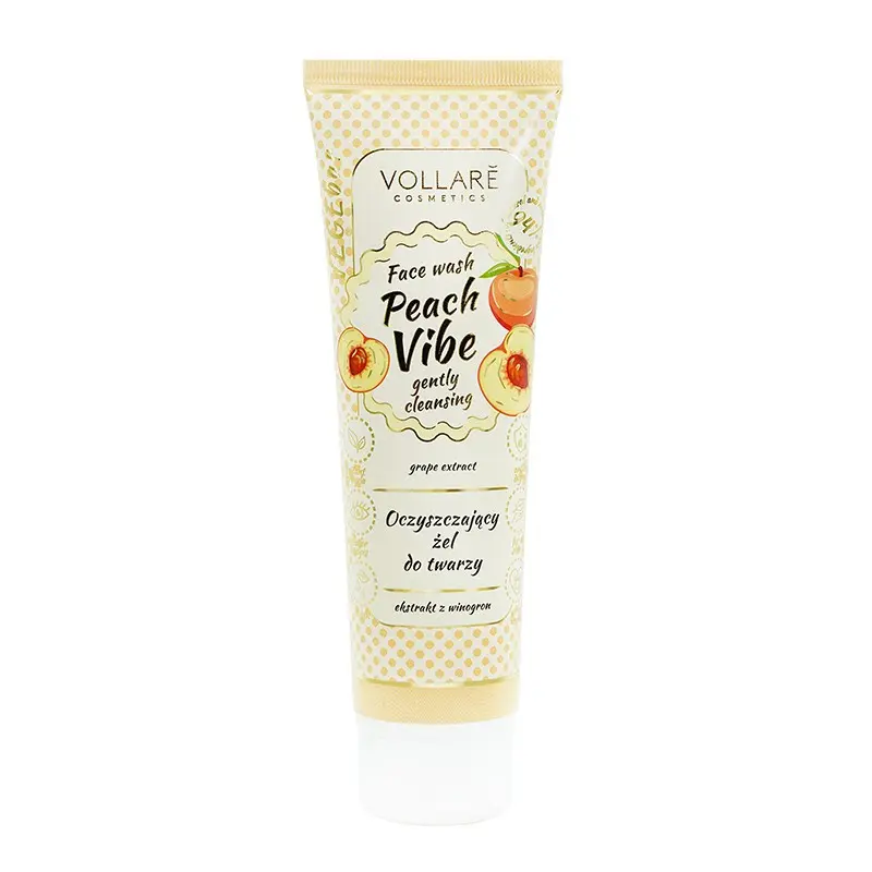VOLLARE Vegebar peach vibe Gel za umivanje lica, 150 ml