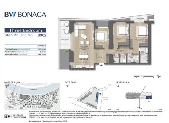 BW Bonaca, pogled na Kulu i reku, dvostran ID#3942