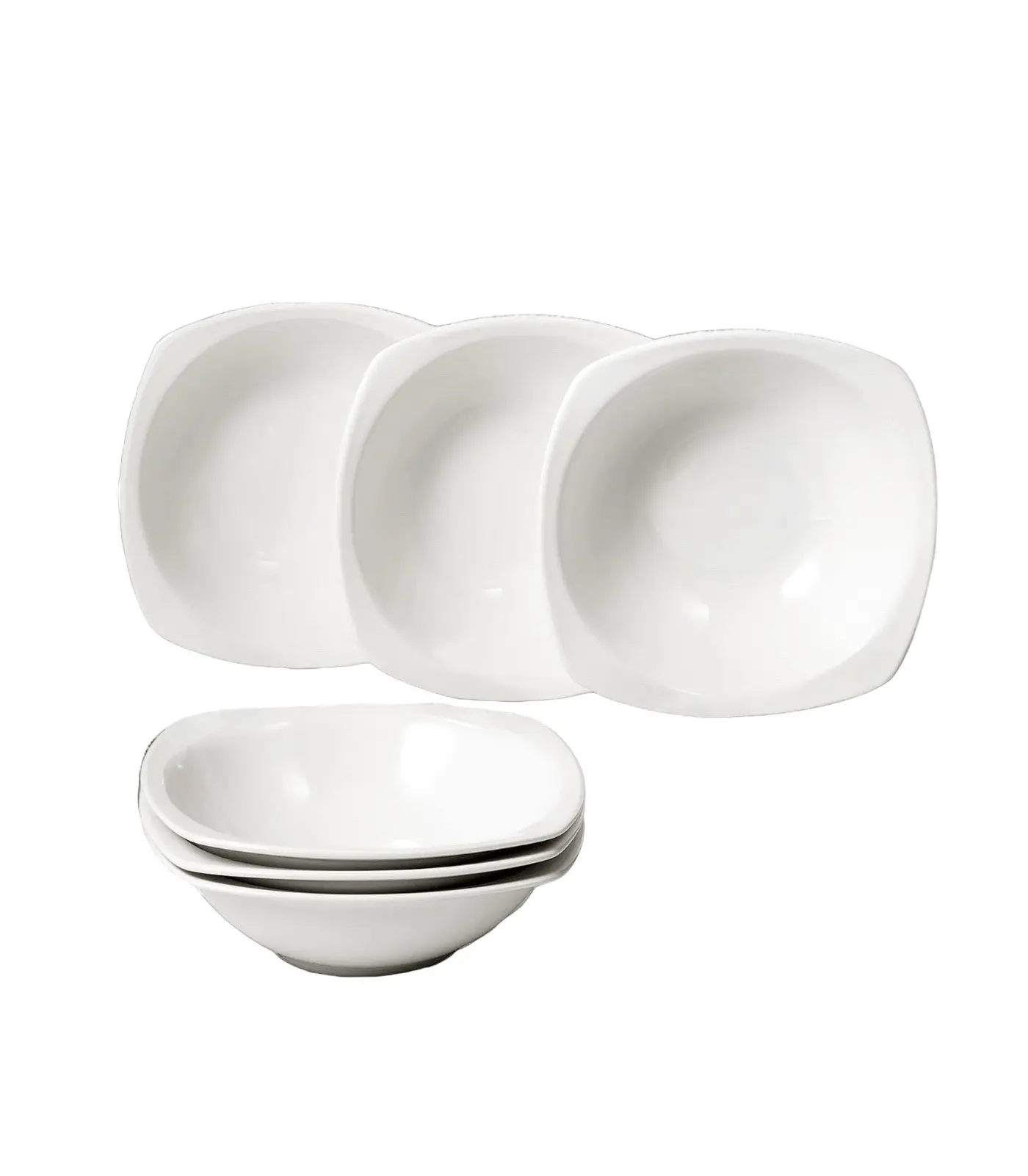 SUNTUN Set činija od 6 delova, Square bowls, Beli