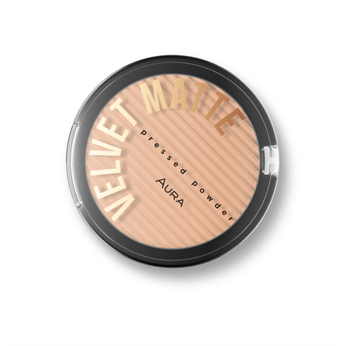 AURA Velvet Matte kompaktni puder 313 Honey
