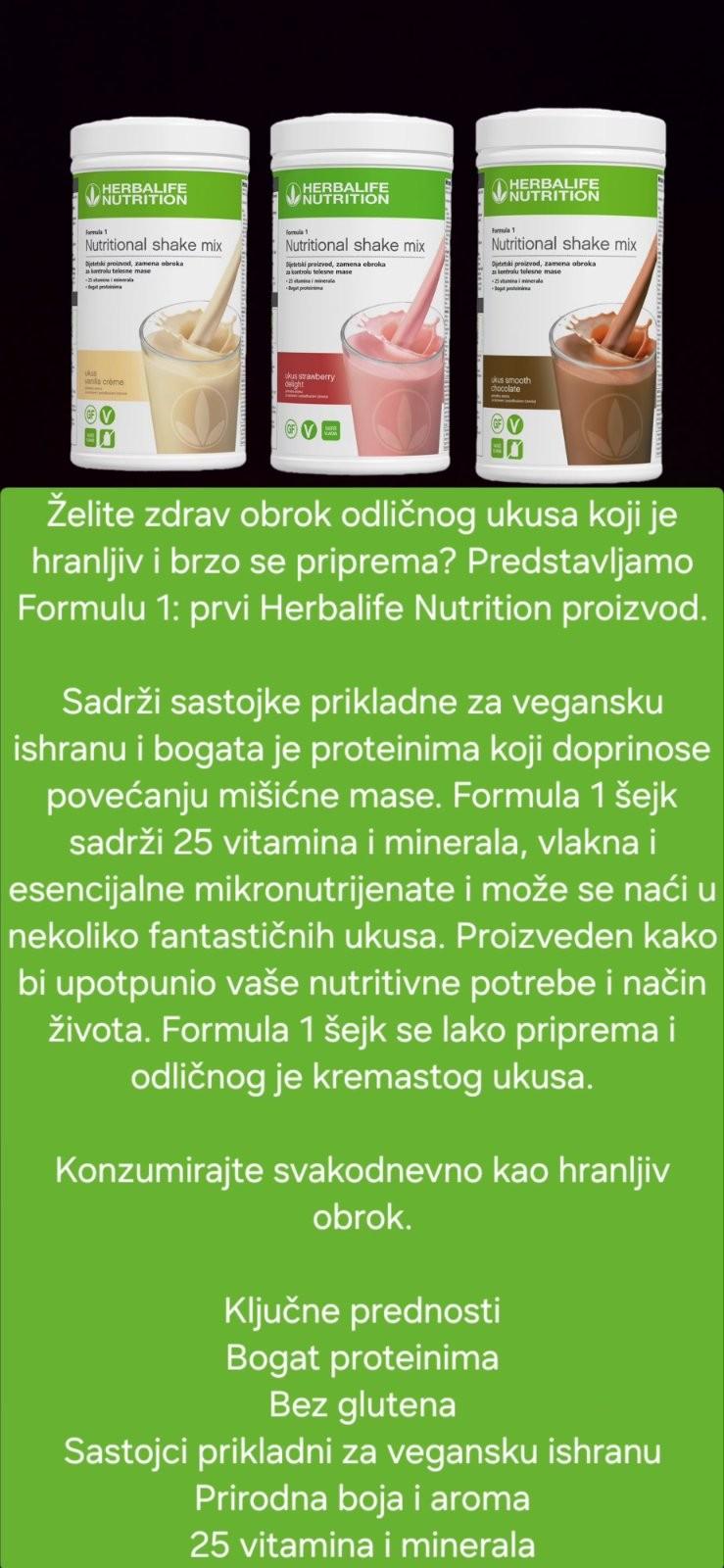 Herbalife Formula 1 - zdrav obrok (više ukusa)