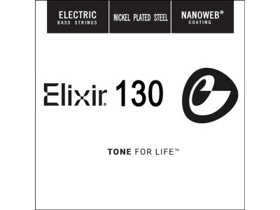 Elixir 15430 Light B Long .130 Anti-Rust Nanoweb Single String