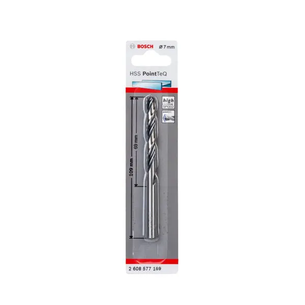BOSCH burgiјa za metal hss 7 mm pointtec