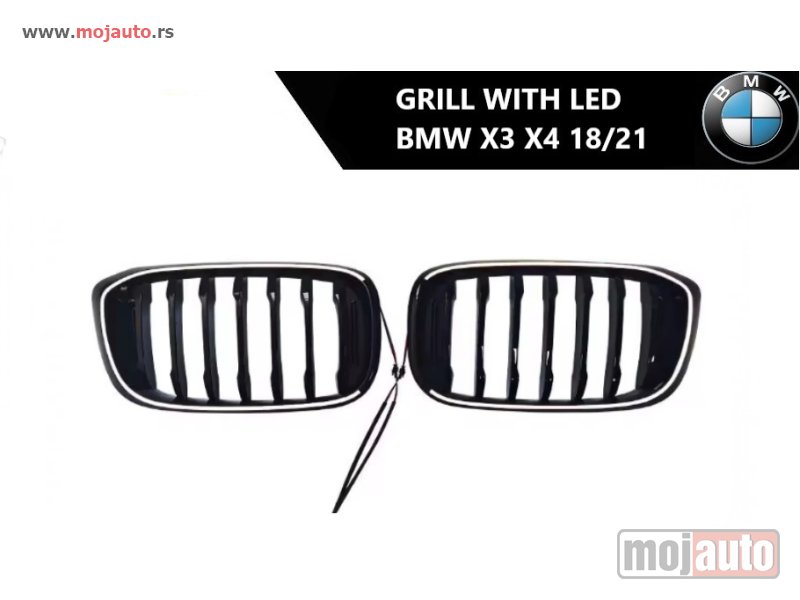 BMW X4 G02 prednji grill LED 18-21