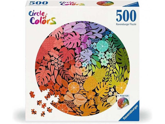 Puzzle 500 delova Circle of colors Tropical Ravensburger 12000821