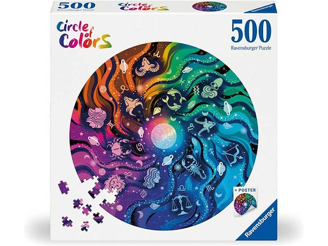 Puzzle 500 delova Circle of colors Astrologija Ravensburger 12000819