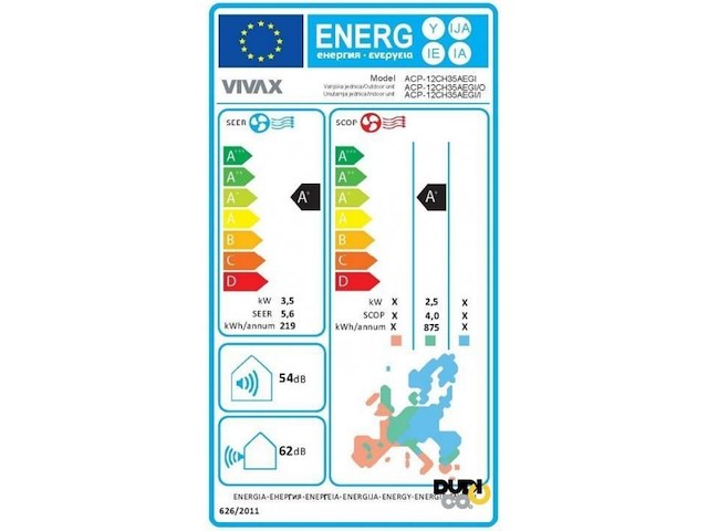 VIVAX COOL ACP-12CH35AEGIs R32 Inverter klima