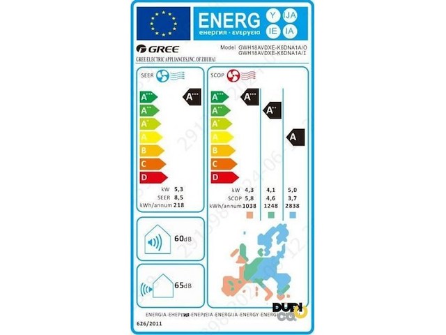 GREE PREMIUM AIRY 18K WI-FI Inverter klima