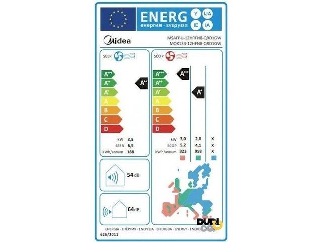MIDEA MSAFBU-12HRFN8 FOREST 12 Inverter klima