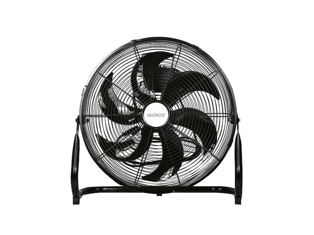 NIAROS PODNI Ventilator PREČNIKA 51CM, 90W, METALNI, CRNI