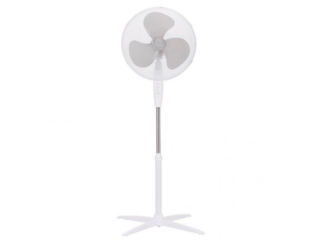 NIAROS PODNI Ventilator PREČNIKA 43CM, 45W, VISINA DO 133CM, BELI