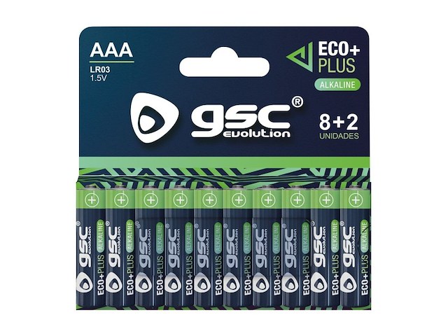 GSC ECOPLUS ALKALNA Baterija LR03 (AAA) 10 PAK