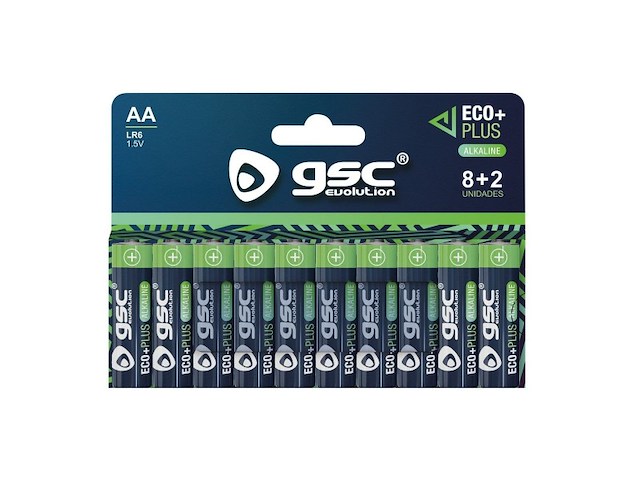 GSC ECOPLUS ALKALNA Baterija LR6 (AA) 10 PAK