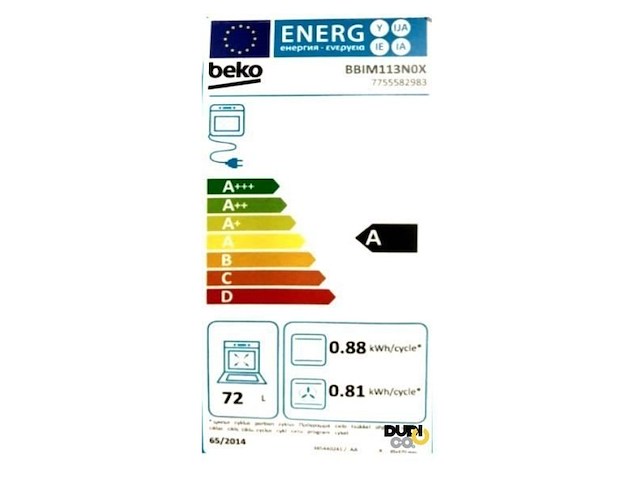 BEKO BBIM113N0X Ugradna rerna