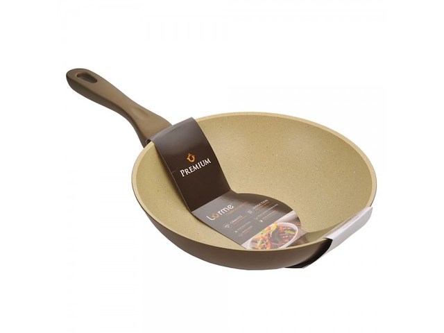 LORME Premium granit tiganj wok 28CM