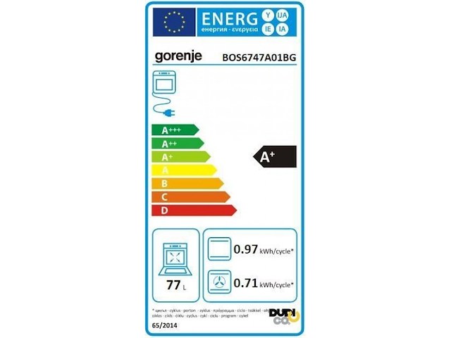 GORENJE BOS6747A01BG Ugradna rerna