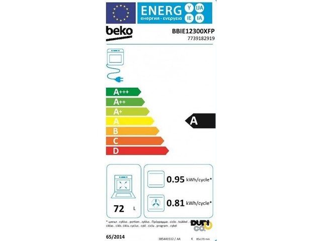 BEKO BBIE12300XFP Ugradna rerna