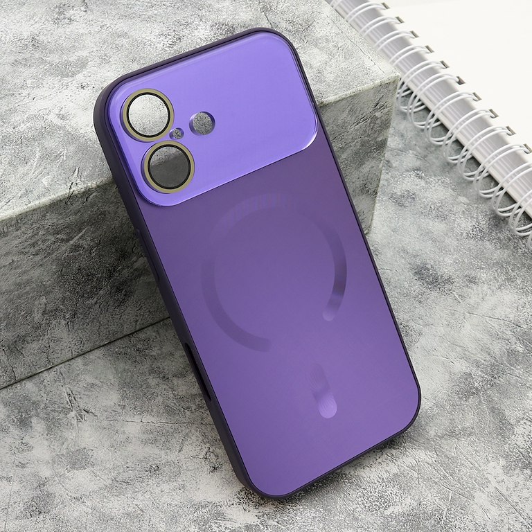 Zastitna maska (futrola) COLOR METAL Magsafe - iPhone 17 ljubicasta (MS)
