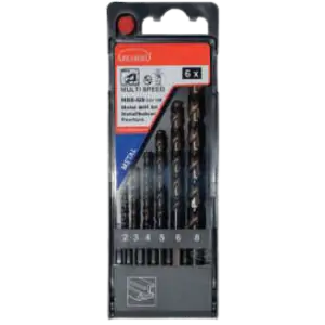 (HSS-GS) 6 kom. u plasticnoj ambalazi (D 2,0 - 8,0 mm) GS