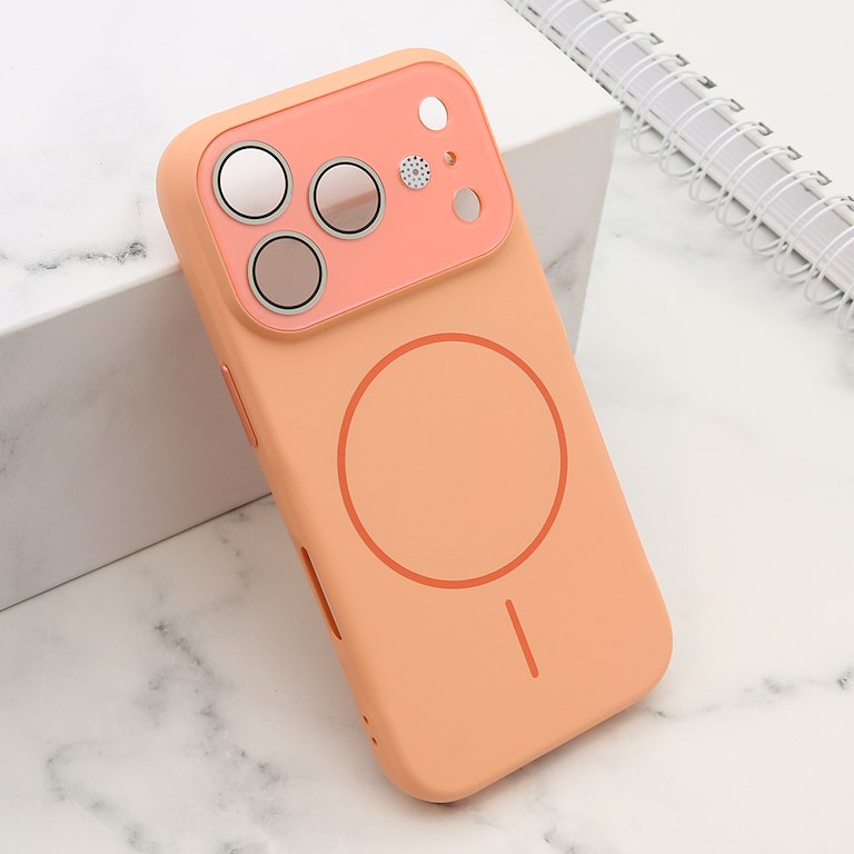 Zastitna maska (futrola) PASTEL DREAMS MagSafe - iPhone 17 Pro narandzasta (MS)